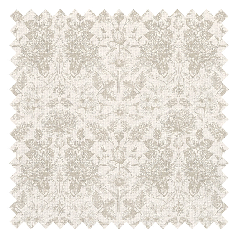 Eleanora Fabric in Stone on Milk Foam – Lucie Annabel