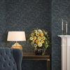 Enchanted Leaf Wallpaper in Rich Navy – Lucie Annabel