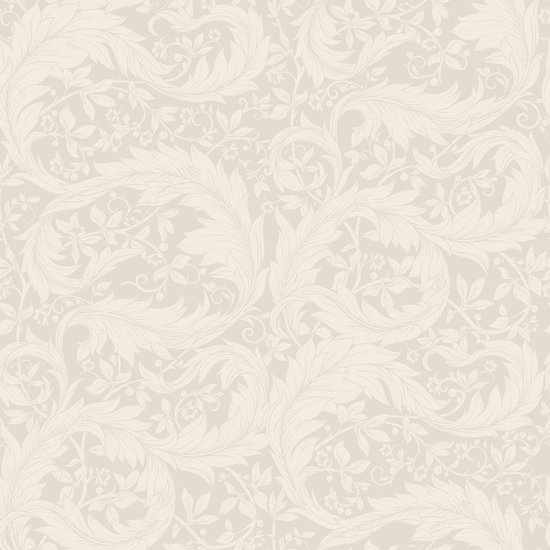 Enchanted Leaf Wallpaper in Vintage Cream – Lucie Annabel