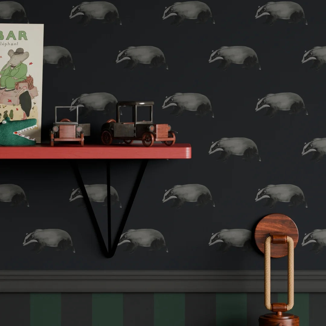 Lord Brocktree Wallpaper in Oxford Blue – Lucie Annabel