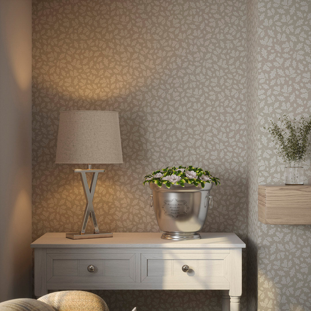 Mighty Oak Wallpaper in Natural – Lucie Annabel