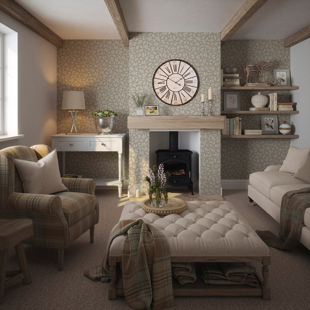 Mighty Oak Wallpaper in Natural – Lucie Annabel