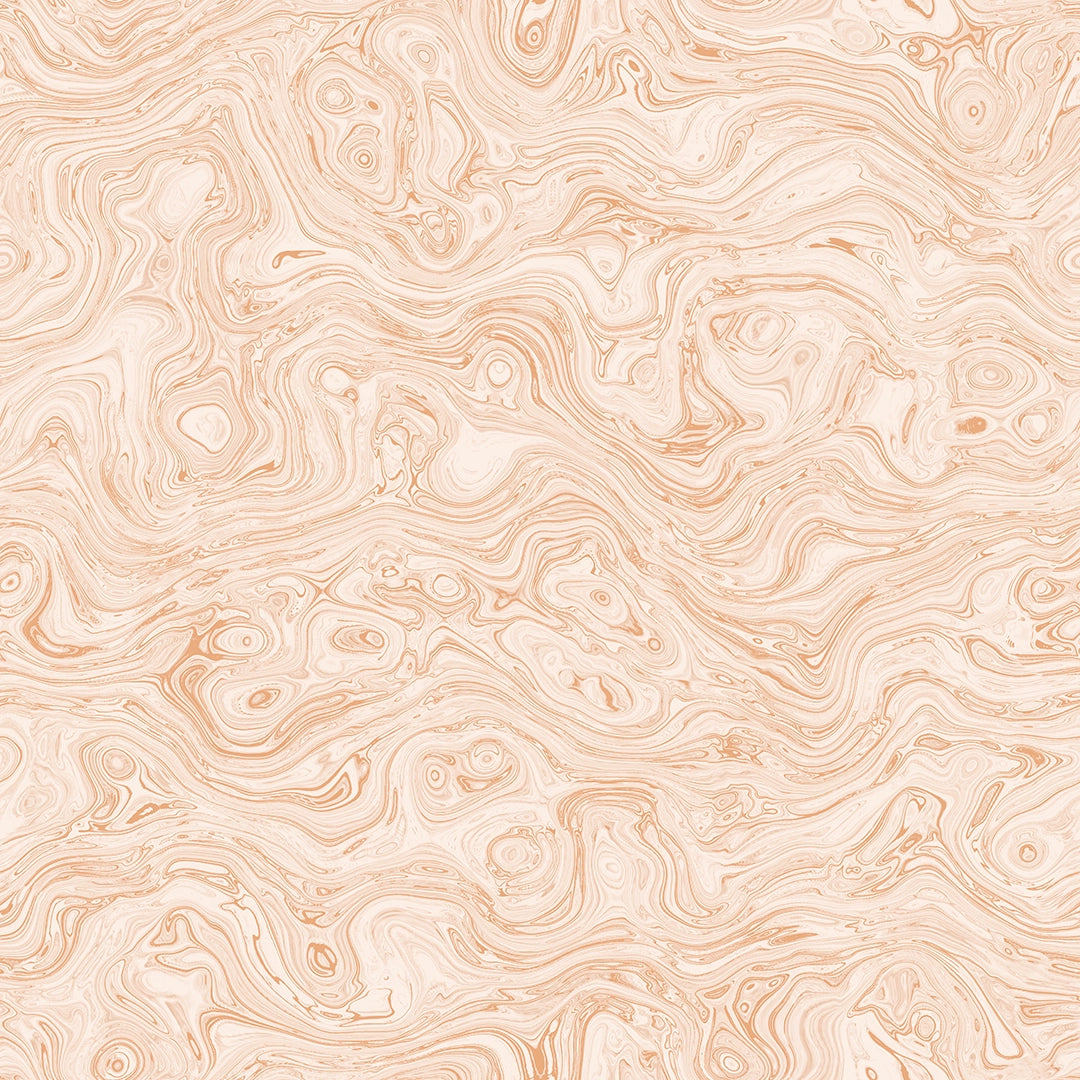 Rockpool Marble Wallpaper in Lady Coral – Lucie Annabel