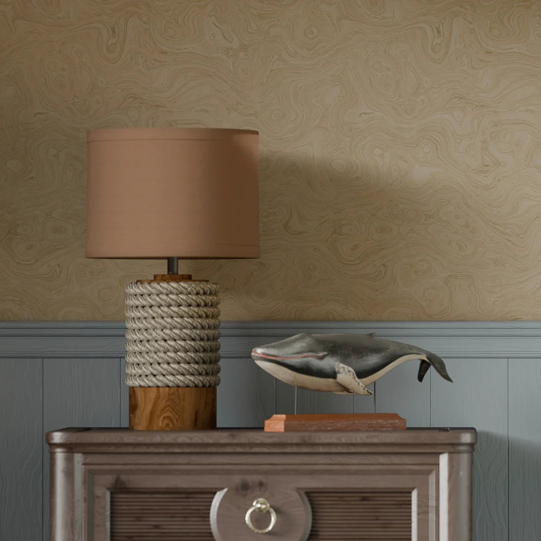 Rockpool Marble Wallpaper in Antique Gold – Lucie Annabel