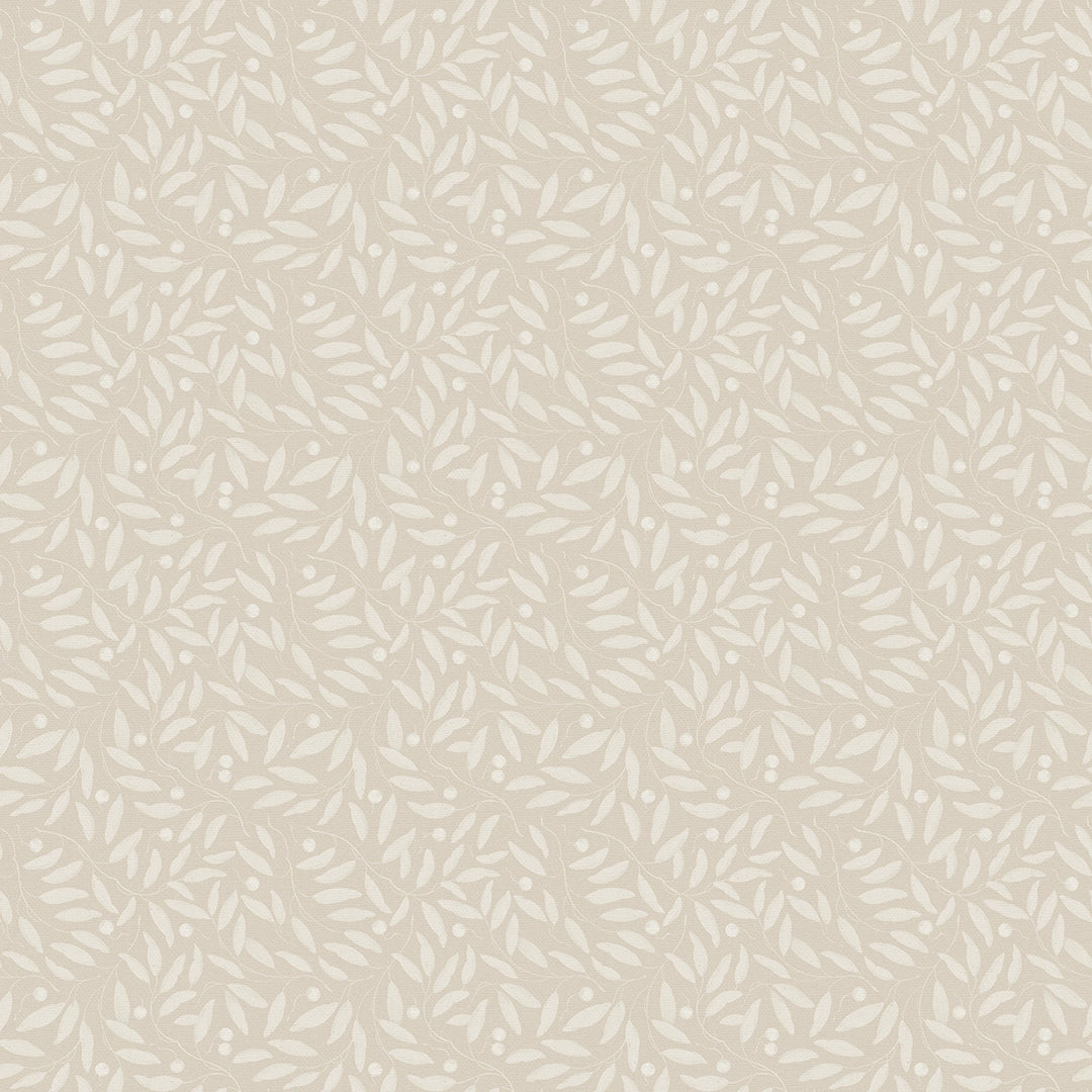 Sample of Whispering Leaves Wallpaper in Castle Stone – Lucie Annabel